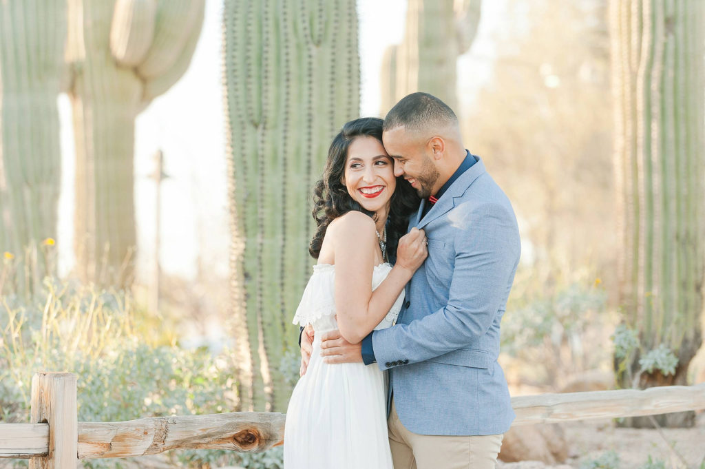 Riparian Preserve Engagement Photos of Jocelyn and Gus